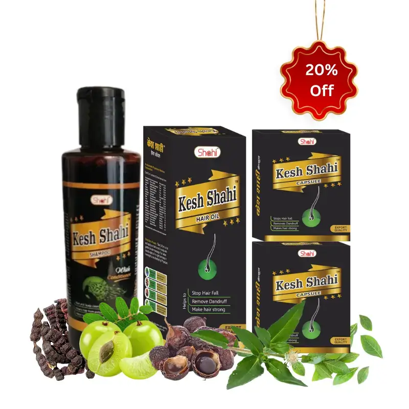Kesh Shahi Hair Combo - Complete Ayurvedic Hair Care Pack